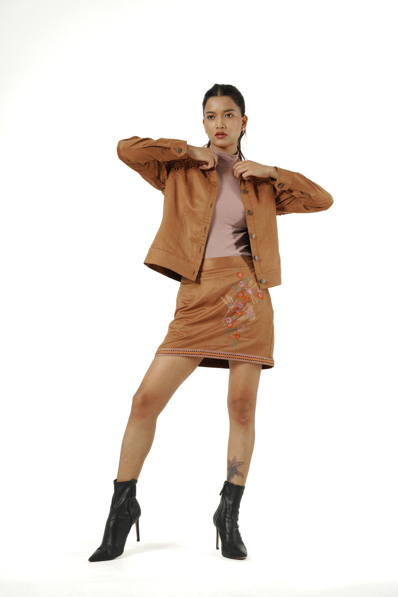 Taurus Beige Solid Suede Jacket – Taurusshop.com